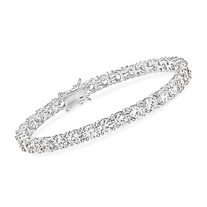 Ross-Simons 15.00 ct. t.w. CZ Tennis Bracelet in Sterling Silver. 7 inches