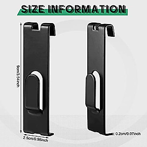 25 Pcs Black Notch Hook for Wire Grid Wall Picture Hook Metal Display Hook Hanger Utility Notch Grid Wall Hangers Grid Wall Accessories for Photo Frame Painting Arts Center Grid Panel