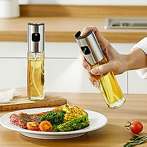 ZENG Oil Sprayer for Cooking, Glass Oil Sprayer for Cooking, Olive Oil Spray Mister, Olive Oil Spray for Salad, BBQ, Kitchen Baking