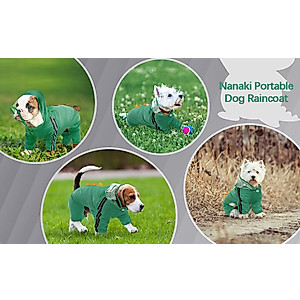 Clear Small Dog Raincoat Jacket Hooded with Reflective Strip, Waterproof Pet Raincoat Slicker Hoodie for Dog with Leash Hole, Lightweight Breathable Pet Rain Poncho Cartoon for Small Dogs Puppies