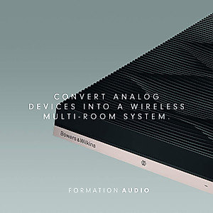 Bowers & Wilkins Formation Audio - Wireless Audio Streamer, Multi-Room Hi-Res Audio Streaming, Analog-Digital Conversion, Built-in Bluetooth 4.1, AirPlay 2 & Spotify Connect, Alexa Compatibility