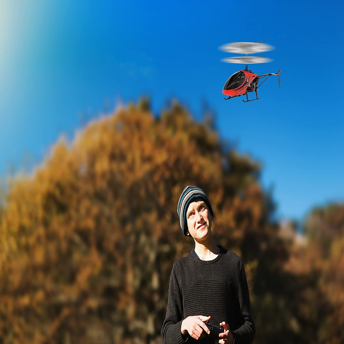 Remote Control Helicopter, 2-Channel RC Helicopter Toys for Kids, 2.4 GHz High and Low 2 Speed Up and Down Flying Remote Helicopter Toy Gift，Mini Helicopter is Suitable for Boys, Kid, and Beginner