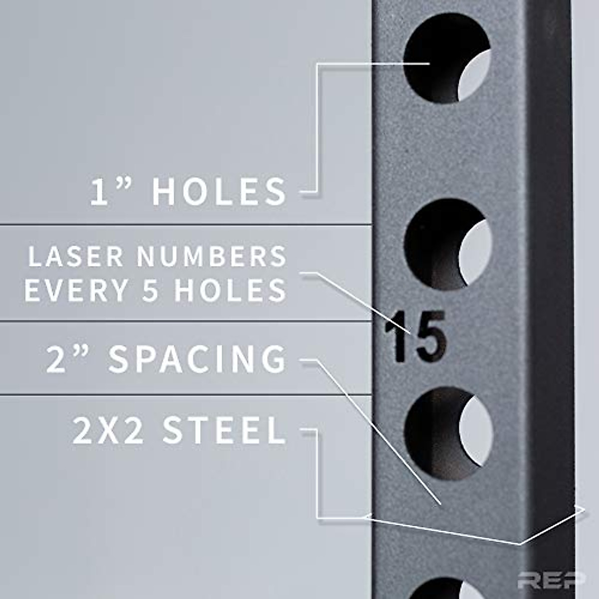 REP Short Power Rack – PR-1050 – with Dip Attachment