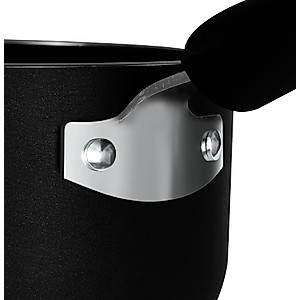 Utopia Kitchen Nonstick Saucepan Set - 1 Quart and 2 Quart - Glass Lid - Multipurpose Use for Home Kitchen or Restaurant (Black)