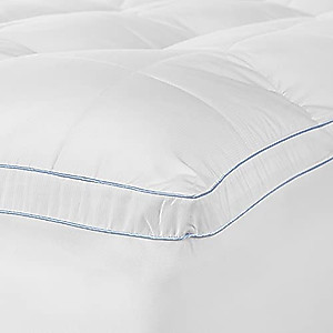 SensorPEDIC MemoryLOFT Supreme 3.5" Memory Foam and Fiber Mattress Topper, Full, White