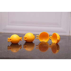 Garden Of Arts Ladoo Maker Mold Plastic Set of 3 in Three Sizes 1,2 and 3 No. Ladu Maker Mould Sancha for Ganpati Diwali Janmashtmi and Other Festival for Indian Mithai