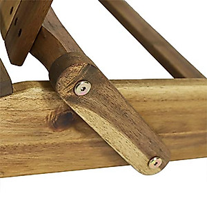 Christopher Knight Home Crystal Outdoor Acacia Wood Folding Adirondack Chairs (Set of 2), Natural