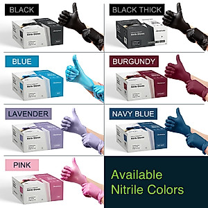 Navy Nitrile Disposable Gloves X Small, 100 Count - Powder and Latex Free Medical Gloves - 3 Mil Surgical Gloves - Food Safe Gloves
