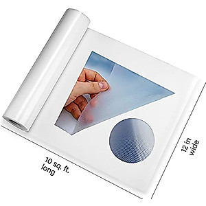 GINSU Disposable Cutting Board, Salad Vegetable/Meat Chopping, Home/On-The-Go Use, Anti-Slip, Easy-Slide Cutter, Trim to Any Size, Recyclable/Reusable, 12" x 10-Ft Roll