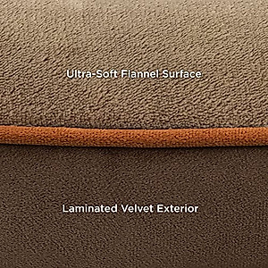 Bedsure Orthopedic Dog Bed for Medium Dogs - Waterproof Dog Bed Medium, Foam Sofa with Removable Washable Cover, Waterproof Lining and Nonskid Bottom Couch, Pet Bed, Brown