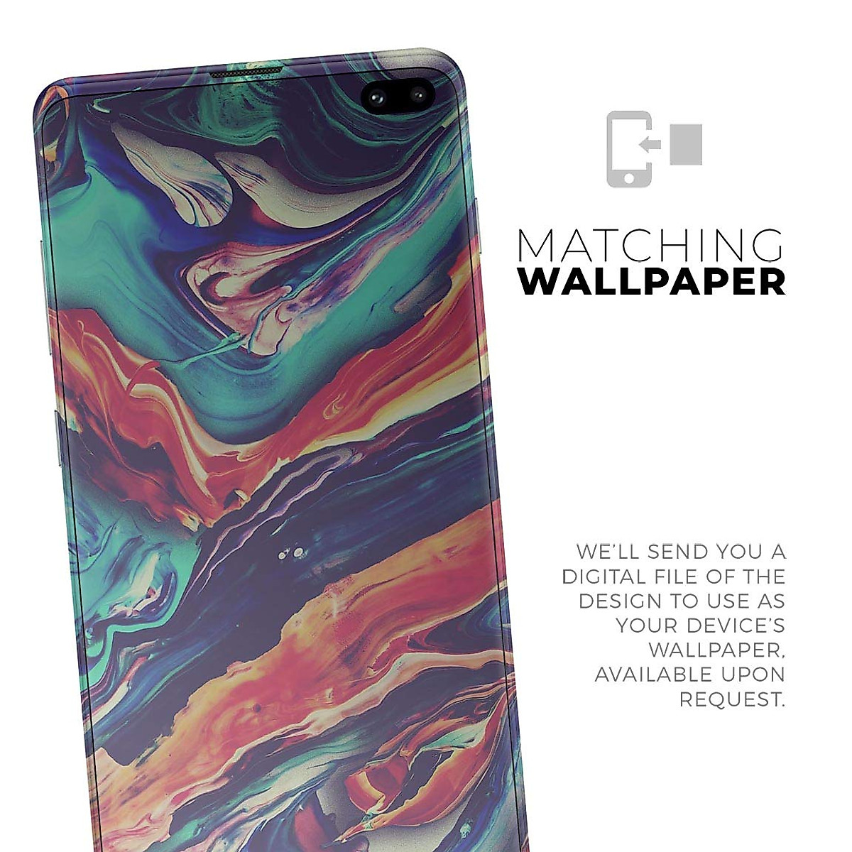 DesignSkinz Liquid Abstract Paint Remix V3 Protective Vinyl Decal Wrap Skin Cover Compatible with The Samsung Galaxy S20 (Screen Trim & Back Glass Skin)