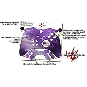 Bokeh Butterflies Purple - WraptorSkinz Decal Style Vinyl Skin Wrap compatible with XBOX One ELITE Wireless Controller (CONTROLLER NOT INCLUDED)