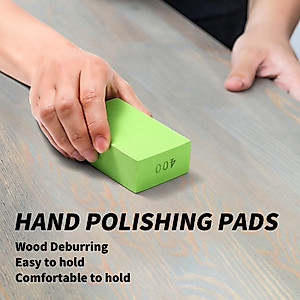 XKDOUS 6PCS Diamond Hand Polishing Pads,60/100/200/400/600/1000 Diamond Sanding Pads Tile Tools Polishing Pad Sanding Block Polishing for Ceramic Tile Glass Stone Marble Granite Metal Grinding