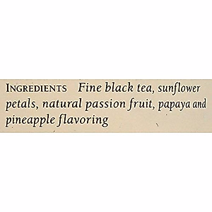 The Republic of Tea PassionFruit Papaya Black Tea, Tin of 50 Tea Bags