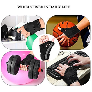 Thumb Wrist Support Brace, Breathable Wrist Braces Splint with Adjustable Straps for Arthritis, Tendonitis, Sprained, Comfortable Reversible Wrist Stabilizer for Carpal Tunnel Thumb Joint Pain Relief