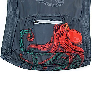 Uriah Men's Cycling Jersey Short Sleeve Reflective Octopus Size XL(CN)