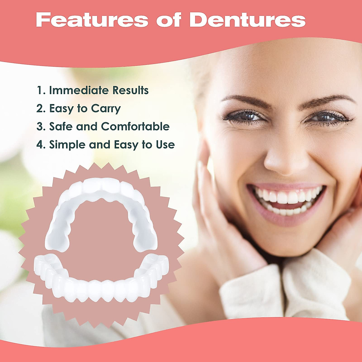 Fake Teeth, 4PCS T11