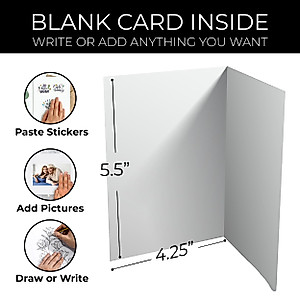 Funny Birthday Cards For Men and Women, Happy Birthday Card For Him Or Her, Single 4.25 X 5.5 Greeting Card With Envelope, Blank Inside, One Minute, You're Young And Fun, Modern Wit