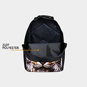 Animal School Bag,School College Backpack,Teenagers Casual Daypack,17 Inch Laptop Backpack for Men (Monkey)