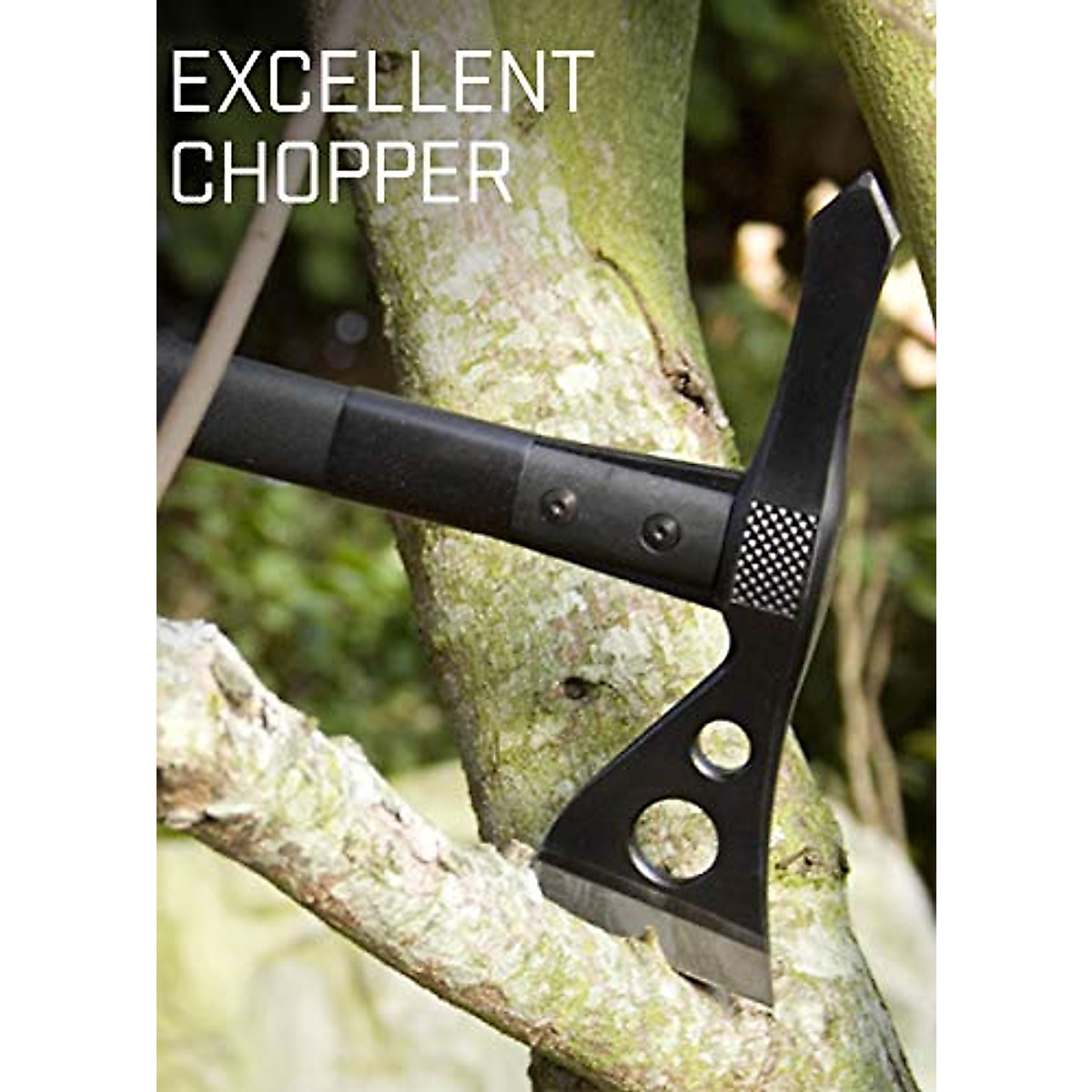 SOG Tactical Tomahawk- Throwing Hatchet, Versatile Survival Tactical Axe and Emergency Breaching Tool with Sheath (F01TN-CP)