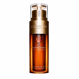 Clarins Double Serum | Award-Winning | Anti-Aging | Visibly Firms, Smoothes and Boosts Radiance in Just 7 Days* | 21 Plant Ingredients, Including Turmeric | All Skin Types, Ages and Ethnicities