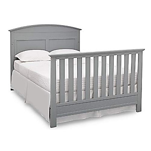 CC KITS Full-Size Conversion Kit Bed Rails for Serta Aberdeen, Adelaide, Ashland, Banbury, Barrett, Bethpage, Fairmont, Fall River, Fernwood & Mid-Century Modern Lifestyle 4-in-1 Cribs (Grey)