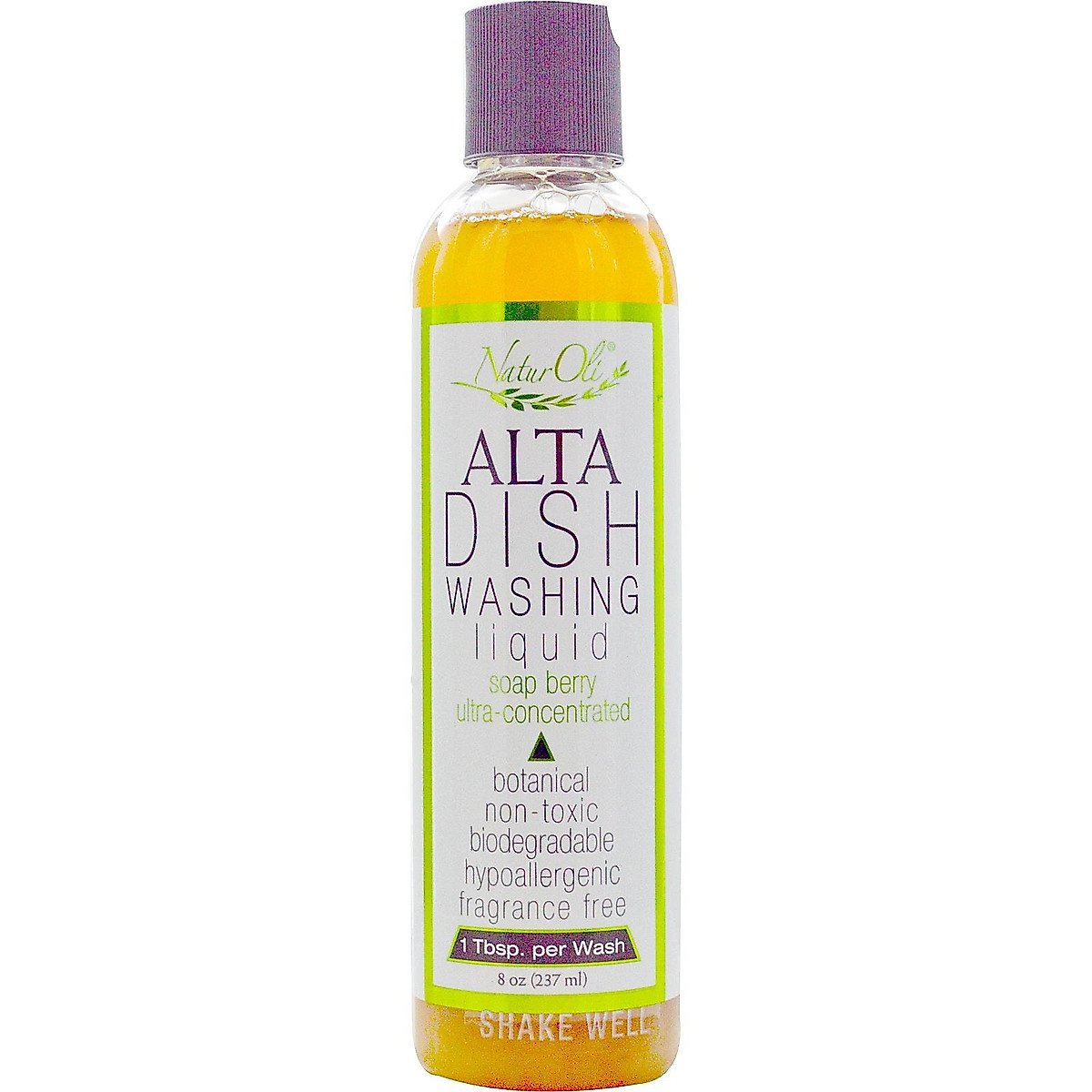 NaturOli ALTA - All Natural 100% Botanical Soap Berry Dish Soap Concentrate - Sulfate free! Gluten free! - Made in USA!