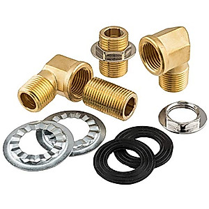 DuraSteel Wall Mount Faucet Installation Kit - Commercial Kitchen No Lead Faucet Mounting Adapter Set for 1/2-inch IPS Female Inlet - Space Saving Backsplash Kit