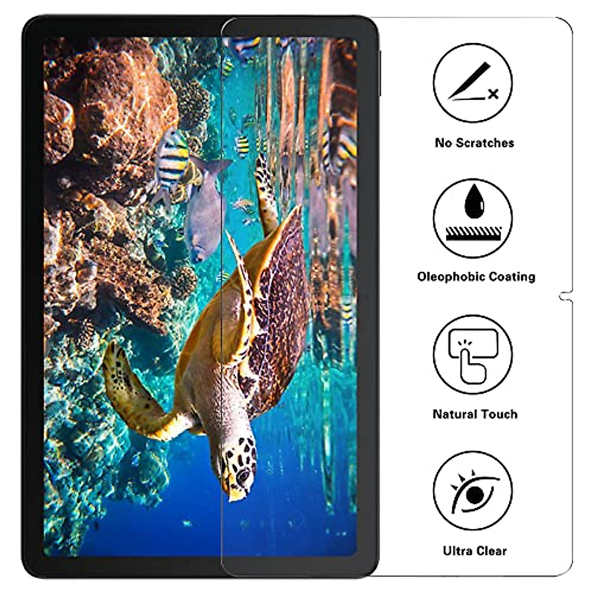 [2 Pack] TCL Tab Pro 5G Screen Protector,Premium Tempered Glass [Anti-Fingerprints] [Touch Sensitive] [Scratch-Resistant] [9H Hardness] HD Film for 10.36" TCL Tab Pro 5G 9198S/TCL TABMAX 10.4 9296Q