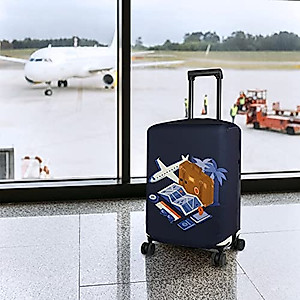 MININOVA Travel Luggage Cover Suitcase Protector Fits 23-26 Inch Luggage, Journey M (MVLC0102)