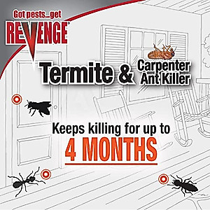 REVENGE Termite & Carpenter Ant Killer, 15 oz Ready-to-Use Aerosol Spray, Kills on Contact and Long Lasting Control