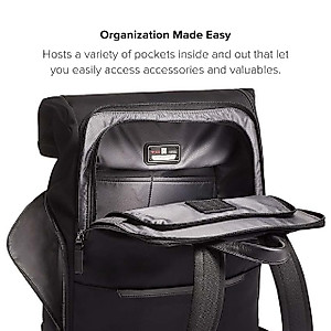 TUMI - Harrison Osborn Roll Top Laptop Backpack - 15 Inch Computer Bag for Men and Women - Black