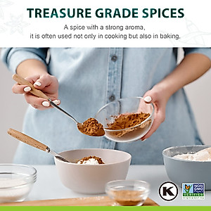 Soeos Cinnamon Sticks, 16 oz (Pack of 1), Cinnamon, Ground Cinnamon, Cinnamon Sticks, 100% Raw, Non-GMO, Kosher Certified, Cinnamon Seasoning Spice for Coffee, Baking, Cooking and Beverages