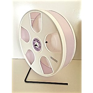 11" Diameter WODENT Exercise Wheel(Total HT. 12.3") W. Safety Shield & Assembled (Lavender & White)