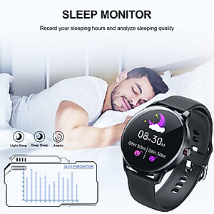 SKMEI Smart Watch Men, Smart Watch for Android iPhones with Pedometer, Waterproof Android Smart Watch with Heart Rate Blood Pressure Monitor Call Reminder Smartwatch for iOS Android