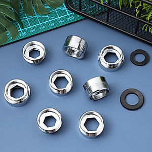 Uonlytech 8pcs Faucet Adapters Water Purifier Faucet Adapters Kitchen Aerators Adapters Faucet To Hose Adapters