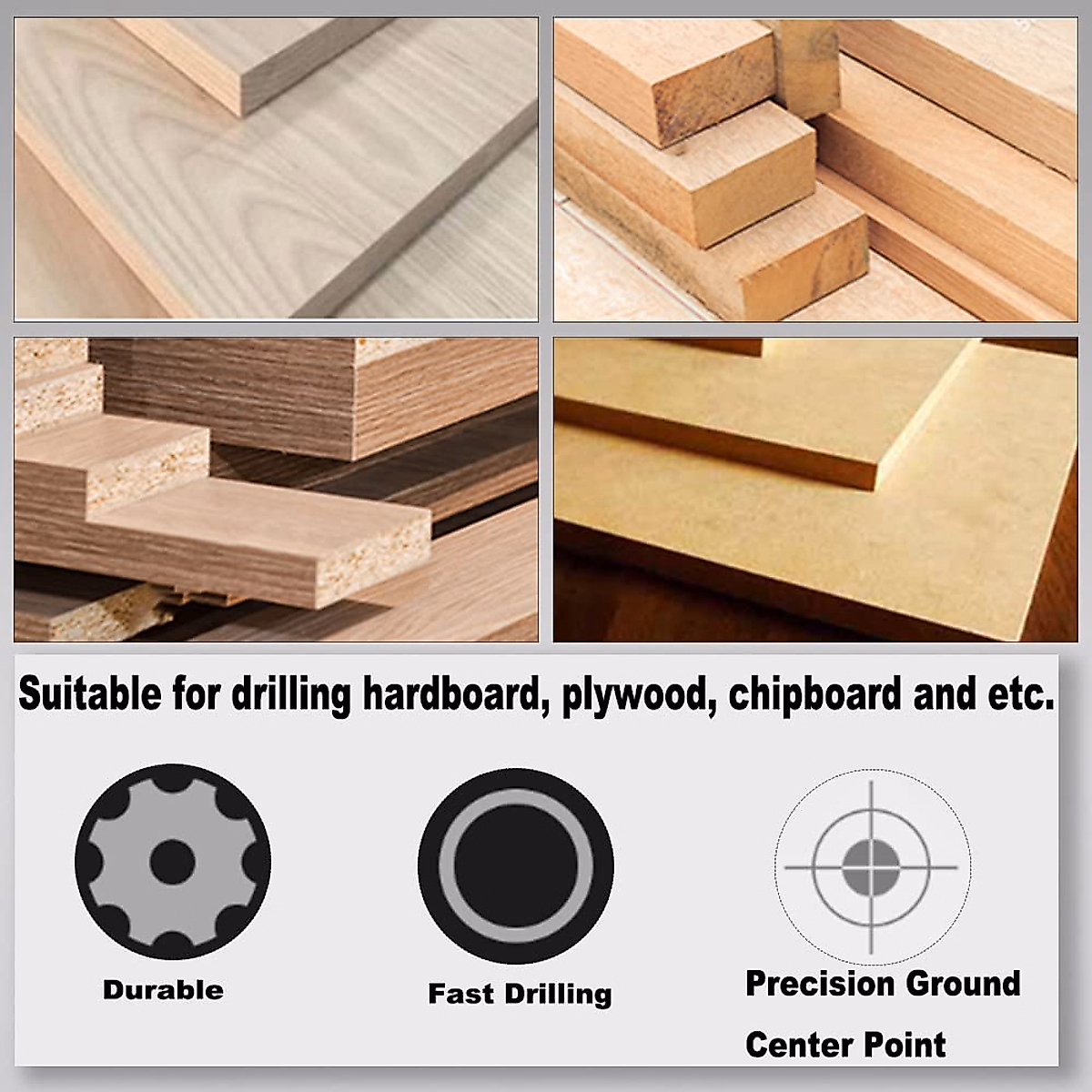 Utoolmart Brad Point Drill Bits for Wood 7mm x 70mm Forward Turning HSS for Woodworking Carpentry Drilling Tool 1pcs