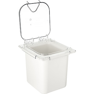 Carlisle FoodService Products CFS CM10318Z07 Coldmaster EZ Access Lid, 1/6 Size, 0.9" Height, 7" Width, 6.5" Length, Polycarbonate (PC), Clear (Pack of 2)