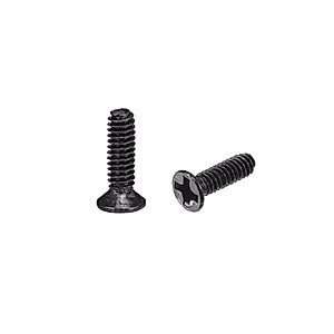 uxcell M2 x 7mm Phillips Screw Fastener Black for Laptop PC TV Fan Switch 150pcs