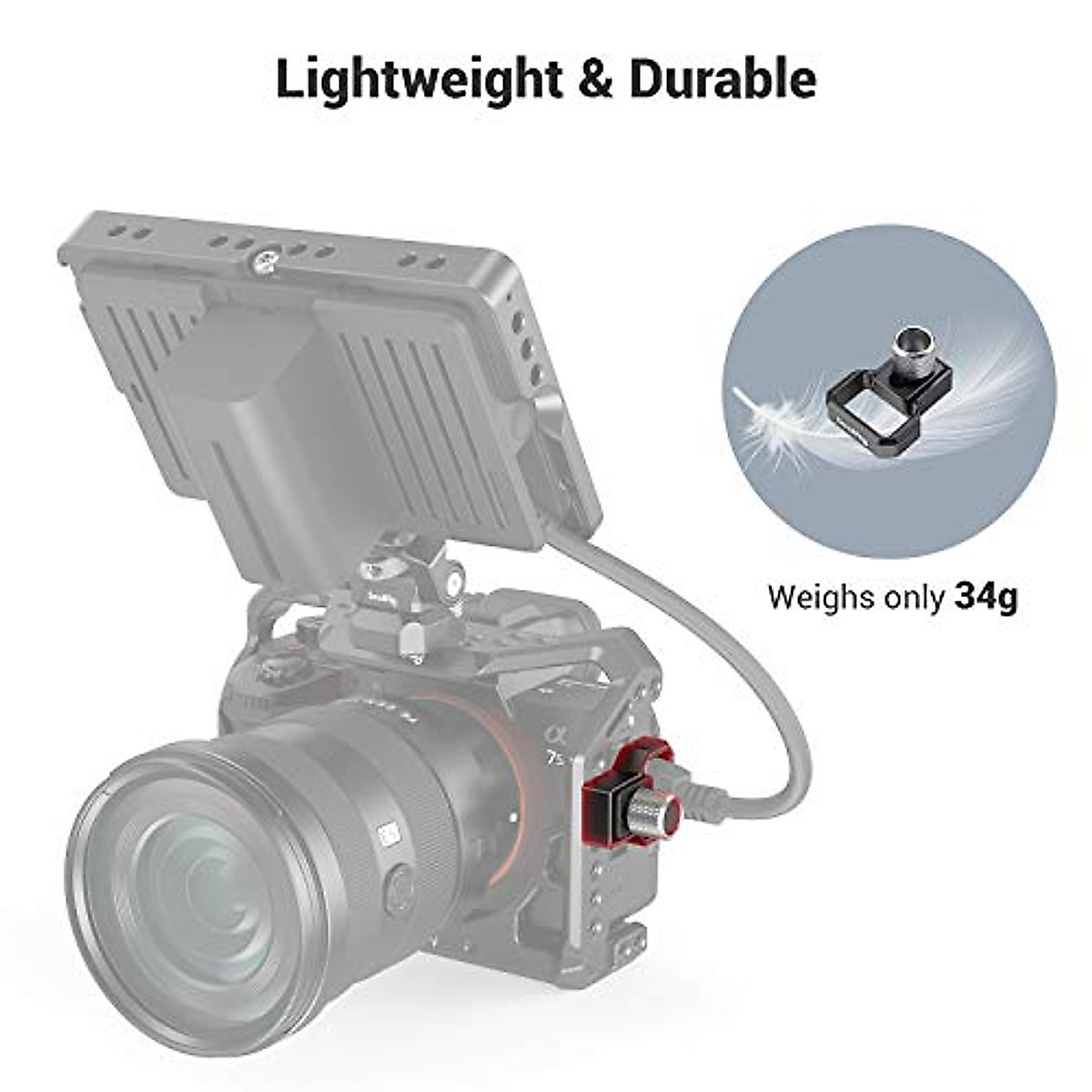 SMALLRIG HDMI Cable Clamp for Sony A7S III Camera Cage - 3000