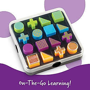 Learning Resources Mental Blox Go! 30 Games and Puzzles, Ages 5+ Educational Travel Games for Kids, Brain Teaser Games and Puzzles, STEM Games, 3-D Puzzles, Critical Thinking for Kids