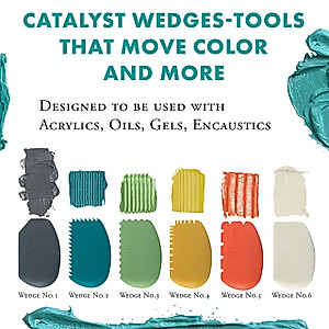 Princeton Catalyst Tools, Art Supplies for Texturizing and Moving Paint, Wedge- White