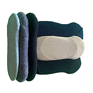 No Show Socks Underwear Drawer Organizer Divider. Holds up to 8 pairs of socks each. Laundry Helper, Color Coding Socks, Washing Air Drying Socks. For Travel, Storage,Black, Tan