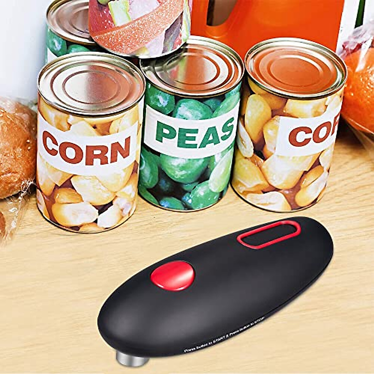 Portable Electric Can Openers, Safe Fast Electric Automatic Can Opener Smooth Edge For Commercial Home（Batteries not Included）