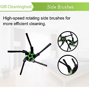 Replacement Parts for iRobot Roomba s9 (9150) s9+ s9 Plus (9550) S Series Robot Vacuum Cleaner, 1 Pair of Multi-Surface Rubber Brushes, 8 Filters, 8 Side Brushes and 2 Tools