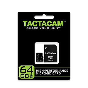 TACTACAM 5.0 Hunting Action Camera + Bow Stabilizer Mount and 64GB MicroSD Card