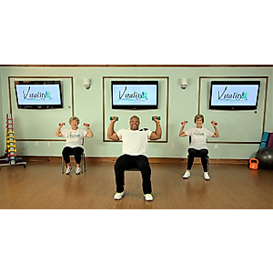Exercise for Seniors DVD Program- 3 Senior exercise DVDs + Resistance Band. Demonstrated both as standing and chair exercise you choose what is best for you. Fun, easy to follow, go at your own pace.