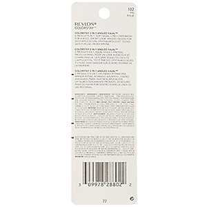 Revlon ColorStay 2-in-1 Angled Kajal Eyeliner, Waterproof Eye Makeup with Smudge Brush for Smokey Eyes, Fig (102), 0.01 oz