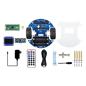 Waveshare PicoGo Mobile Robot Compatible with Raspberry Pi Pico Self Driving Remote Control Includes Raspberry Pi Pico (pre-soldered Header) Unassembled