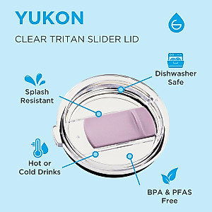 GROSCHE Yukon 30 oz Insulated Coffee Mug with Lid - Durable Travel Mug, Stainless Steel Tumblers, Vacuum Insulated Coffee Tumbler for Hot or Cold Beverages - LAVENDER